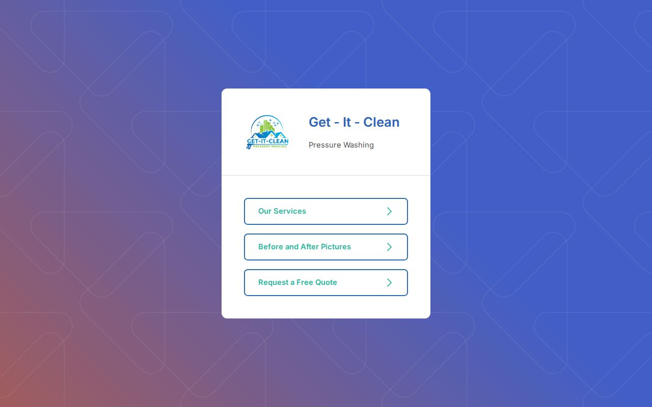 Get It Clean Pressure Washing